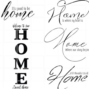 Home Sign Bundle, Farmhouse Style - Etsy