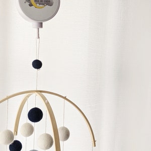 Baby Mobile, Cloud Mobile, Moon Mobile, Cloud and Moon Mobile, White ...