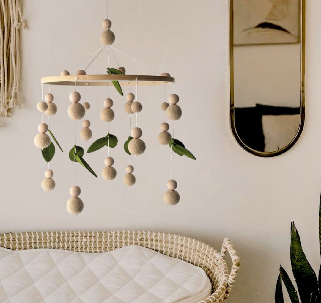 Leaf Mobile, Boho Baby Mobile, Boho Mobile, Boho Nursery Decor, Boho ...