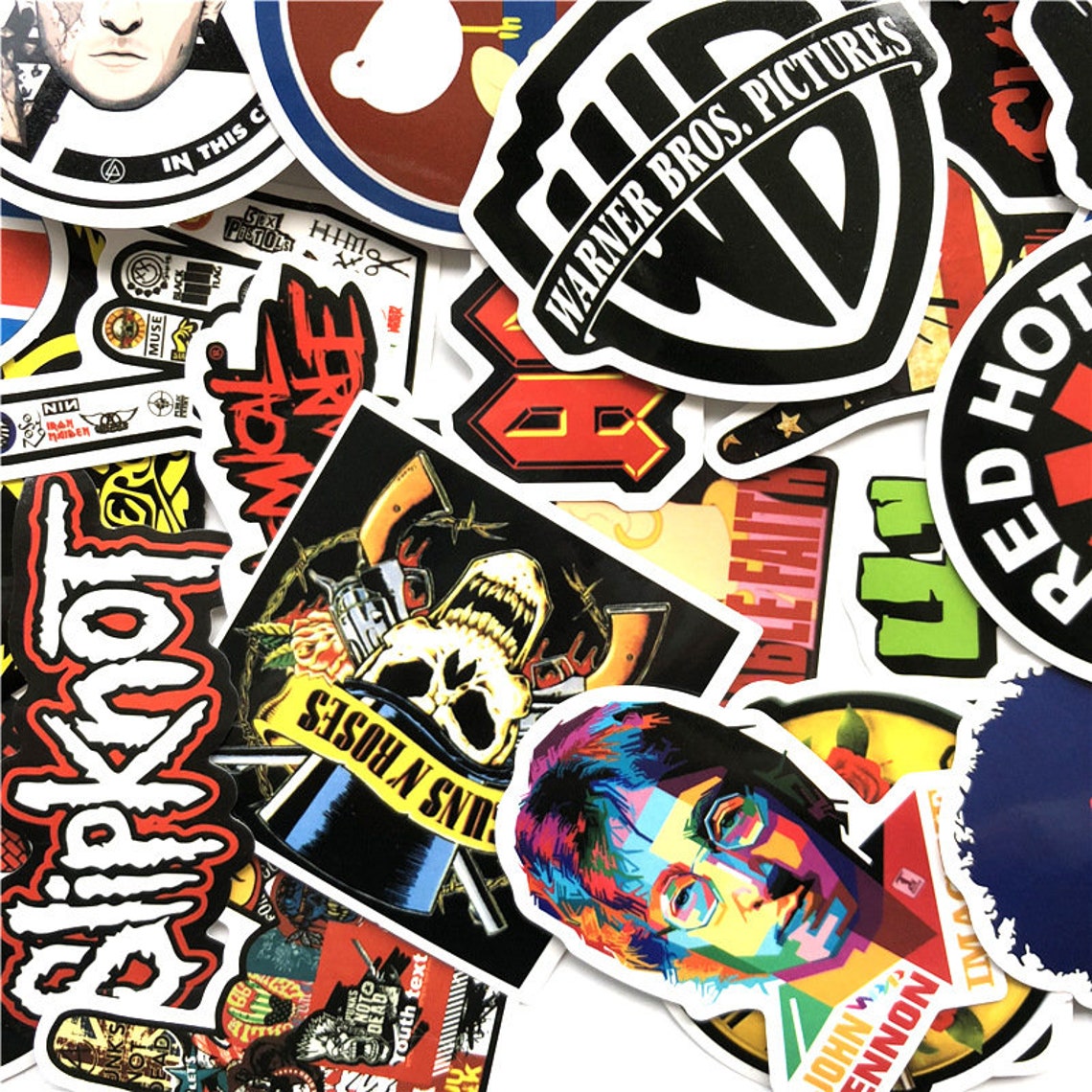 50 Pcs Pack Music Punk Rock Retro Band Stickers Graffiti | Etsy