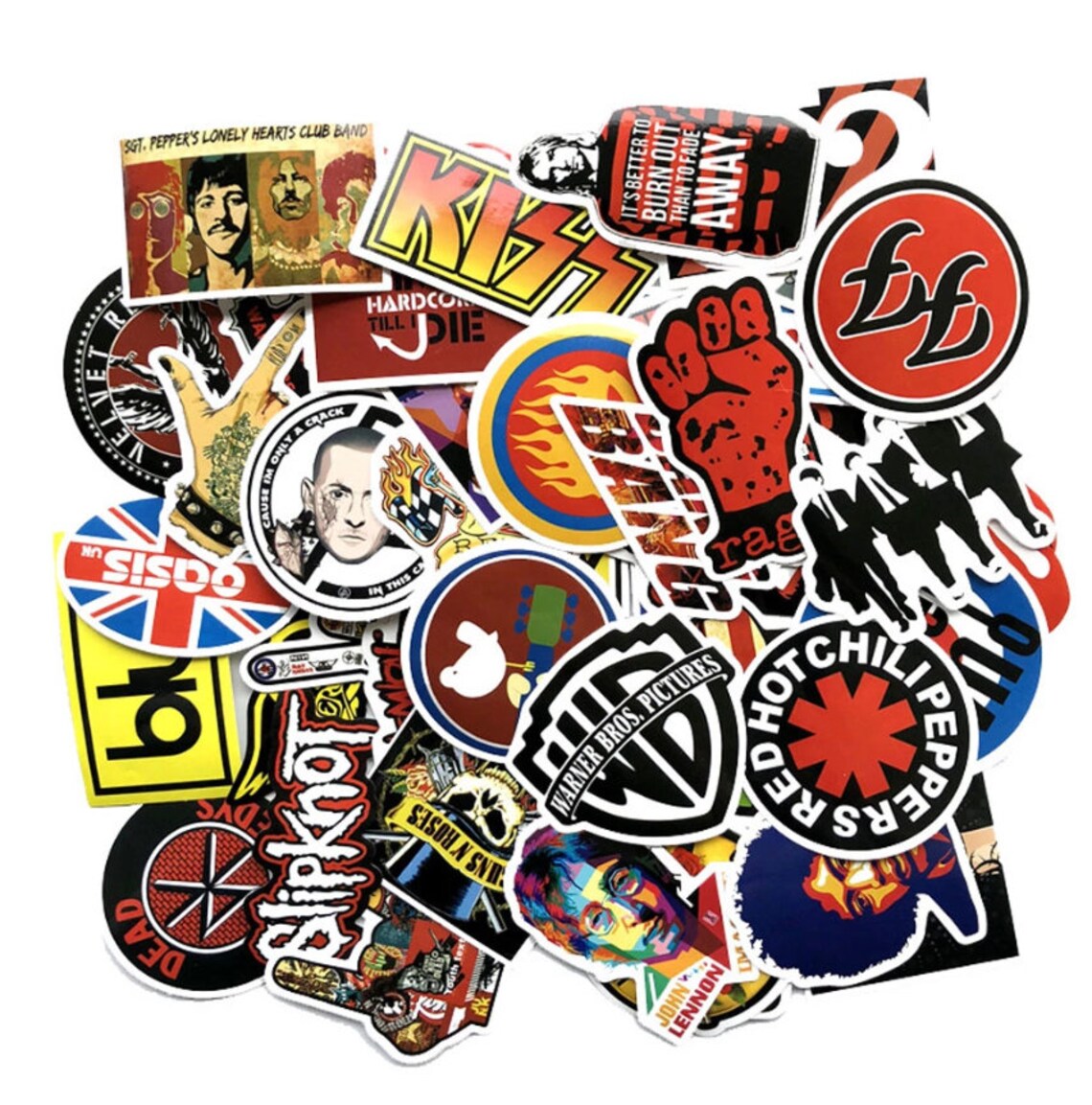50 Pcs Pack Music Punk Rock Retro Band Stickers Graffiti | Etsy