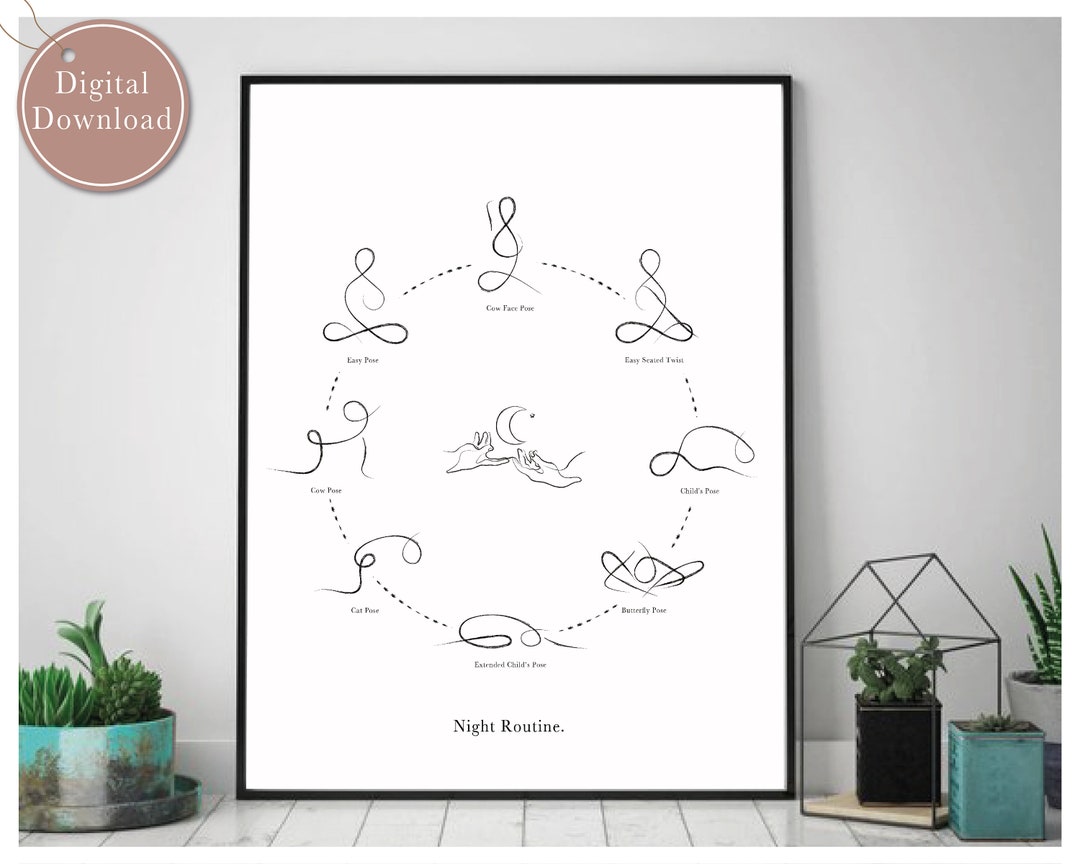 Yoga Art Print, Yoga Poster, Yoga Studio Decor, Yoga Lover Gift ...