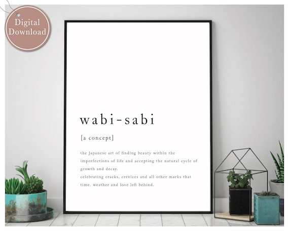 Wabi-sabi Japanese Concept Yoga Quote Art Inspirational - Etsy UK