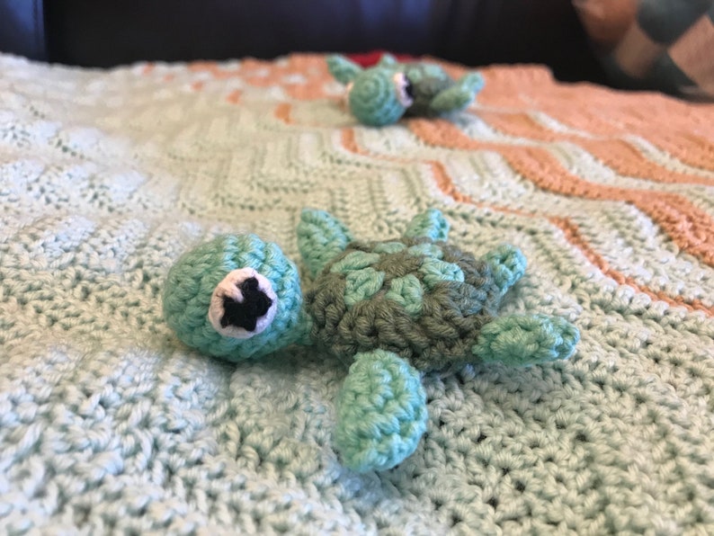 Sea Turtle Blanket Crochet Pattern (blanket, Turtle and Starfish ...