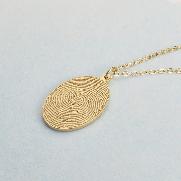 Thumbprint Necklace - Etsy