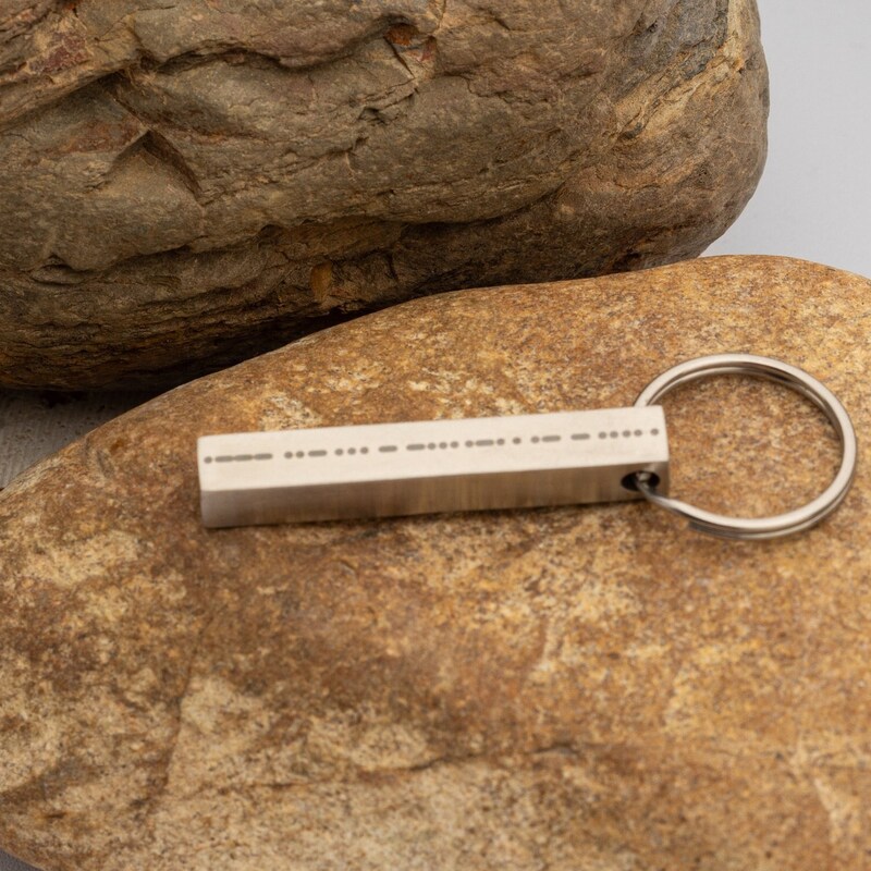 Morse Code Keyring - Etsy