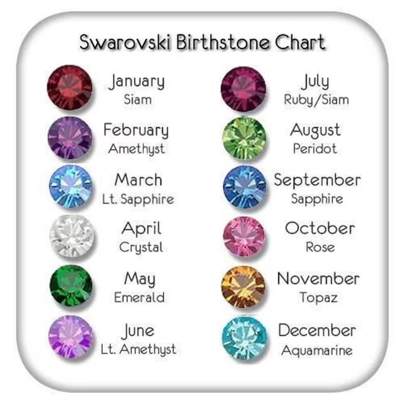 Add A Birthstone to Your Order (add on Only) - Etsy