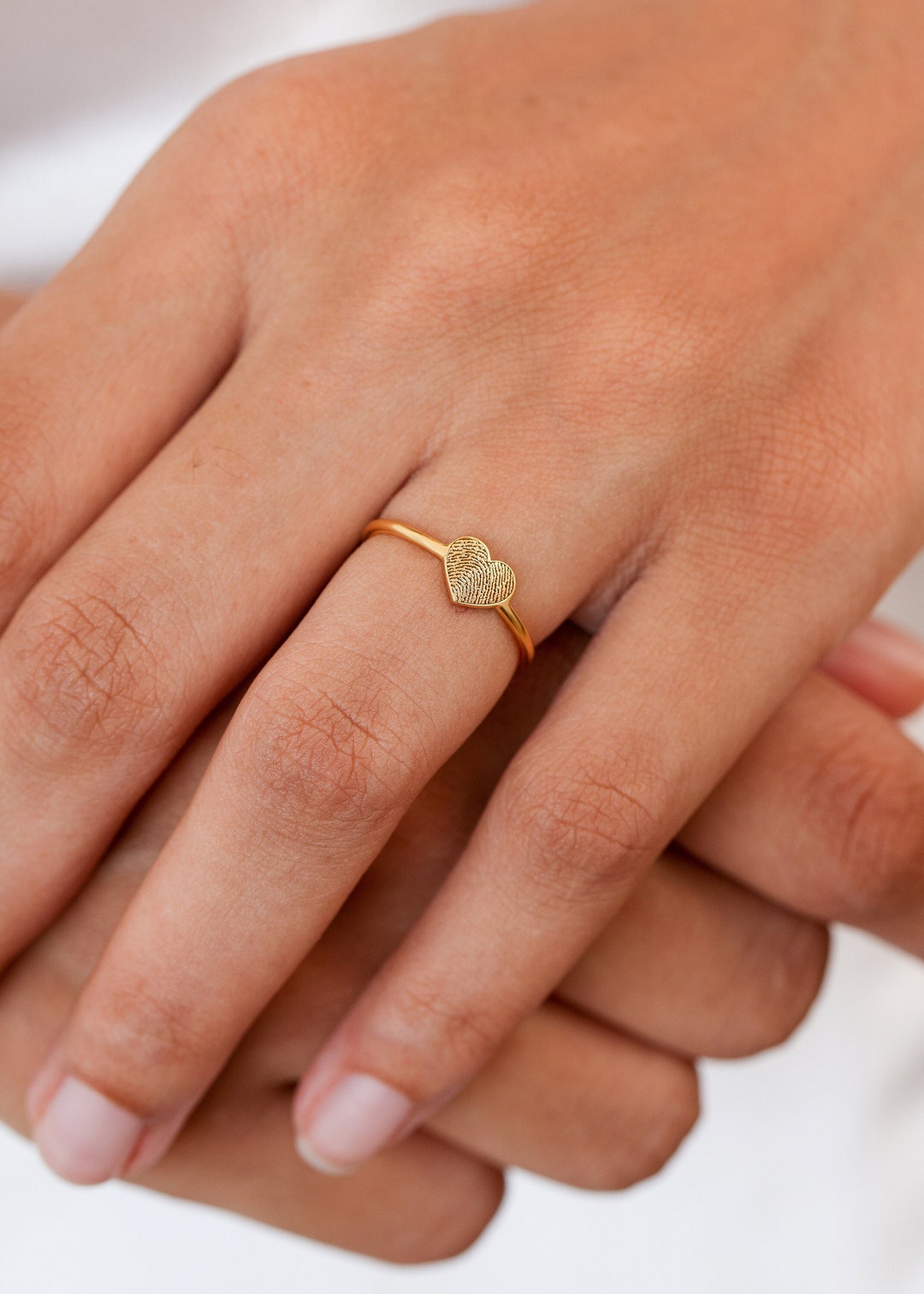 Personalized Fingerprint Jewelry | Memorial Thumbprint Ring | Custom ...