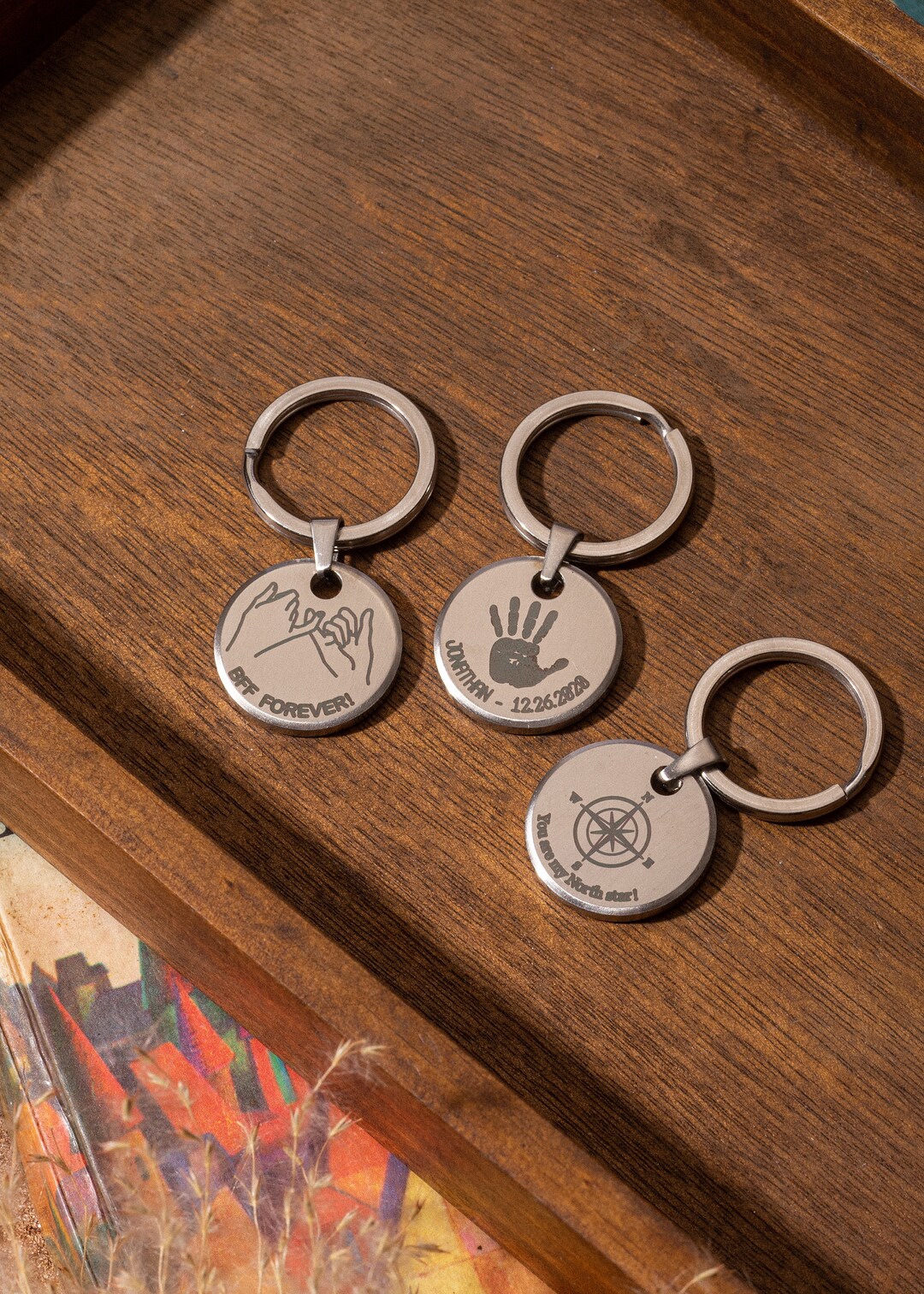 You Are My North Star Keychain pinky Promise Keychaincoordinates ...