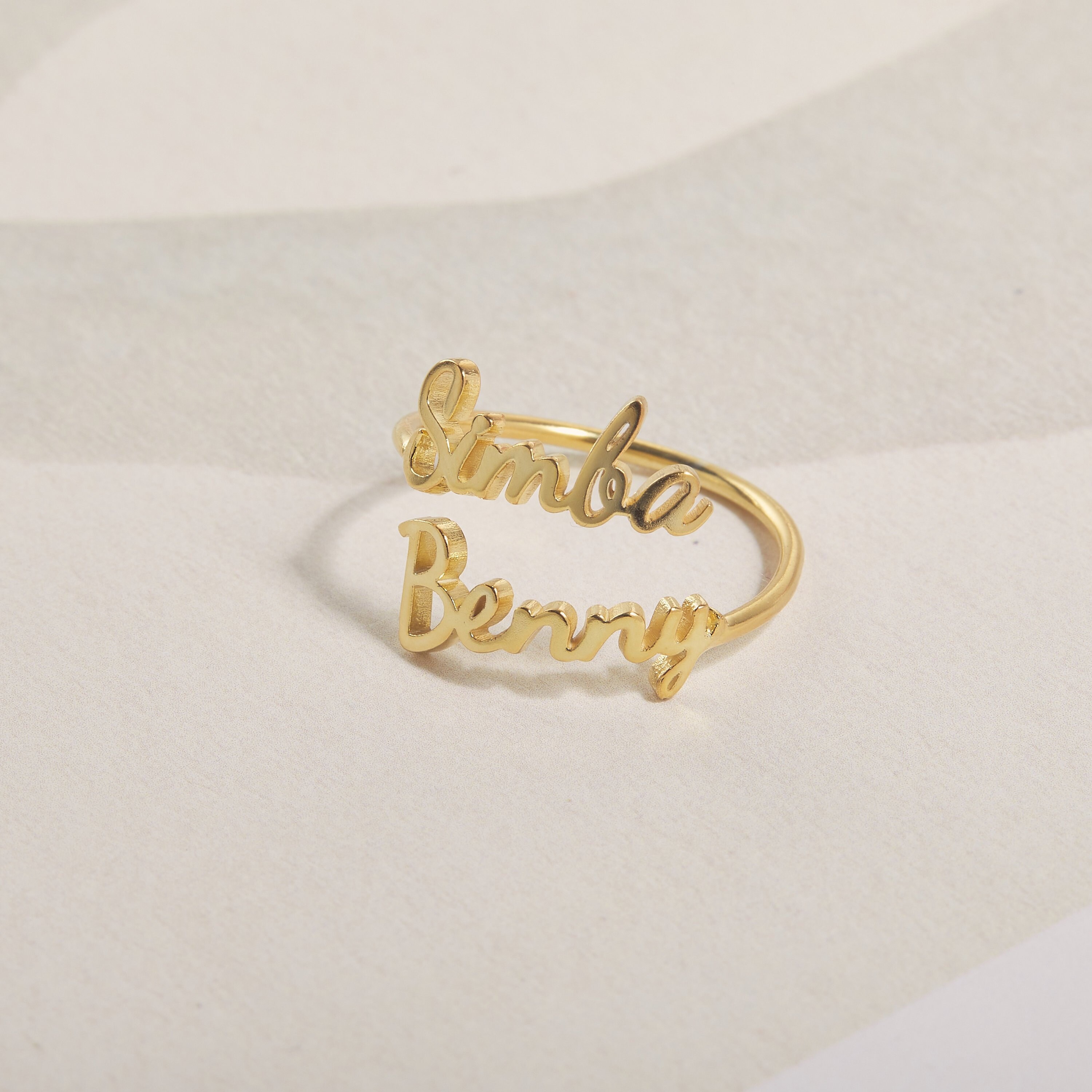 Personalized Children Name Ring Family Name Ring Dainty - Etsy
