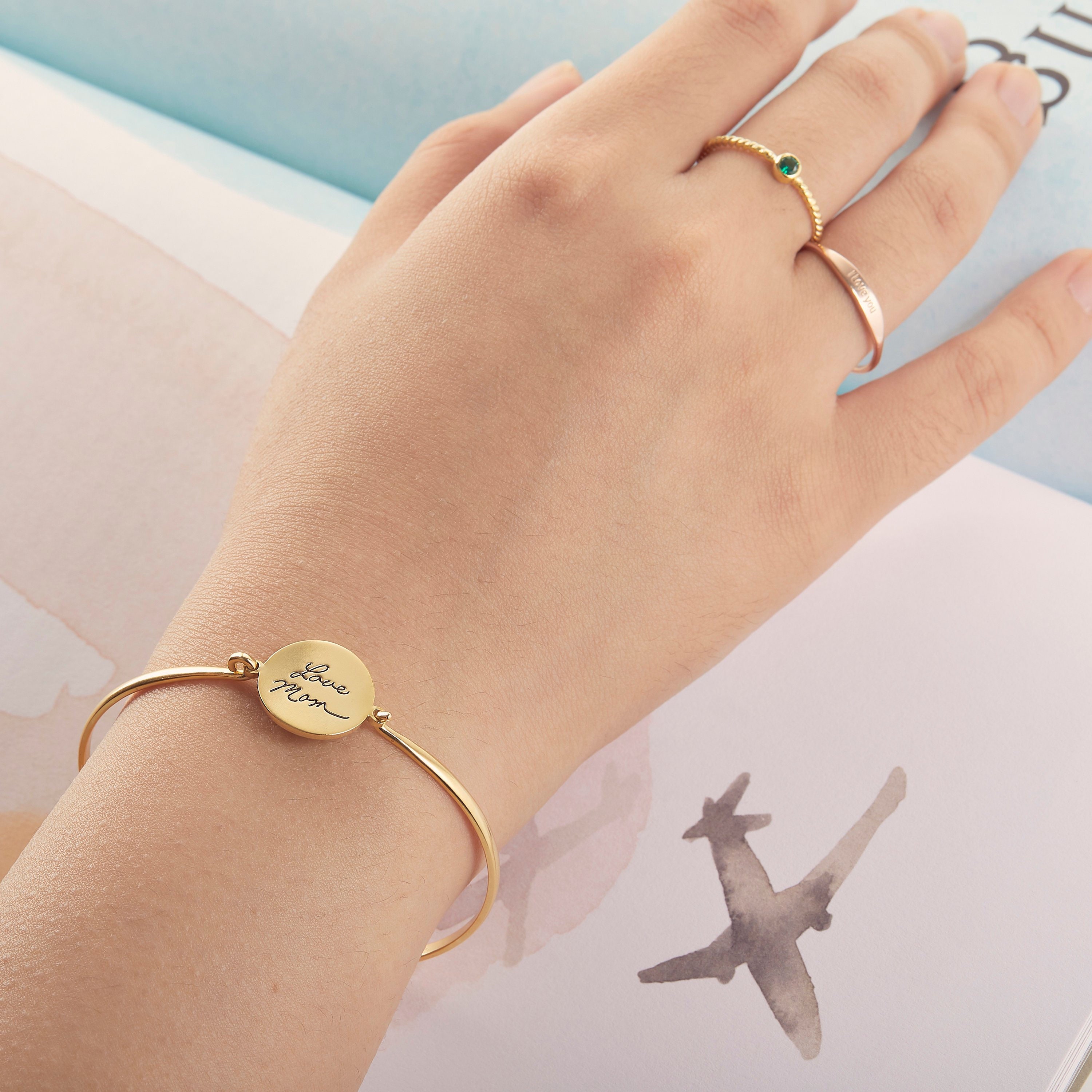 Actual Handwriting Bracelet Signature Bracelet | Etsy