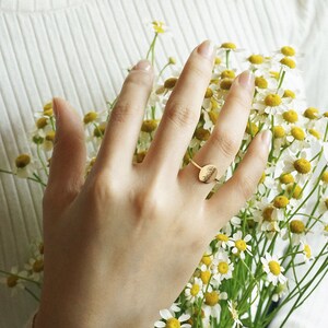 MISTLETOE Flower Ring XMAS Gift for Her Custom Dainty Ring Everyday ...