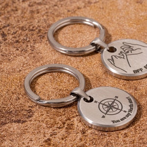 You Are My North Star Keychain pinky Promise Keychaincoordinates ...
