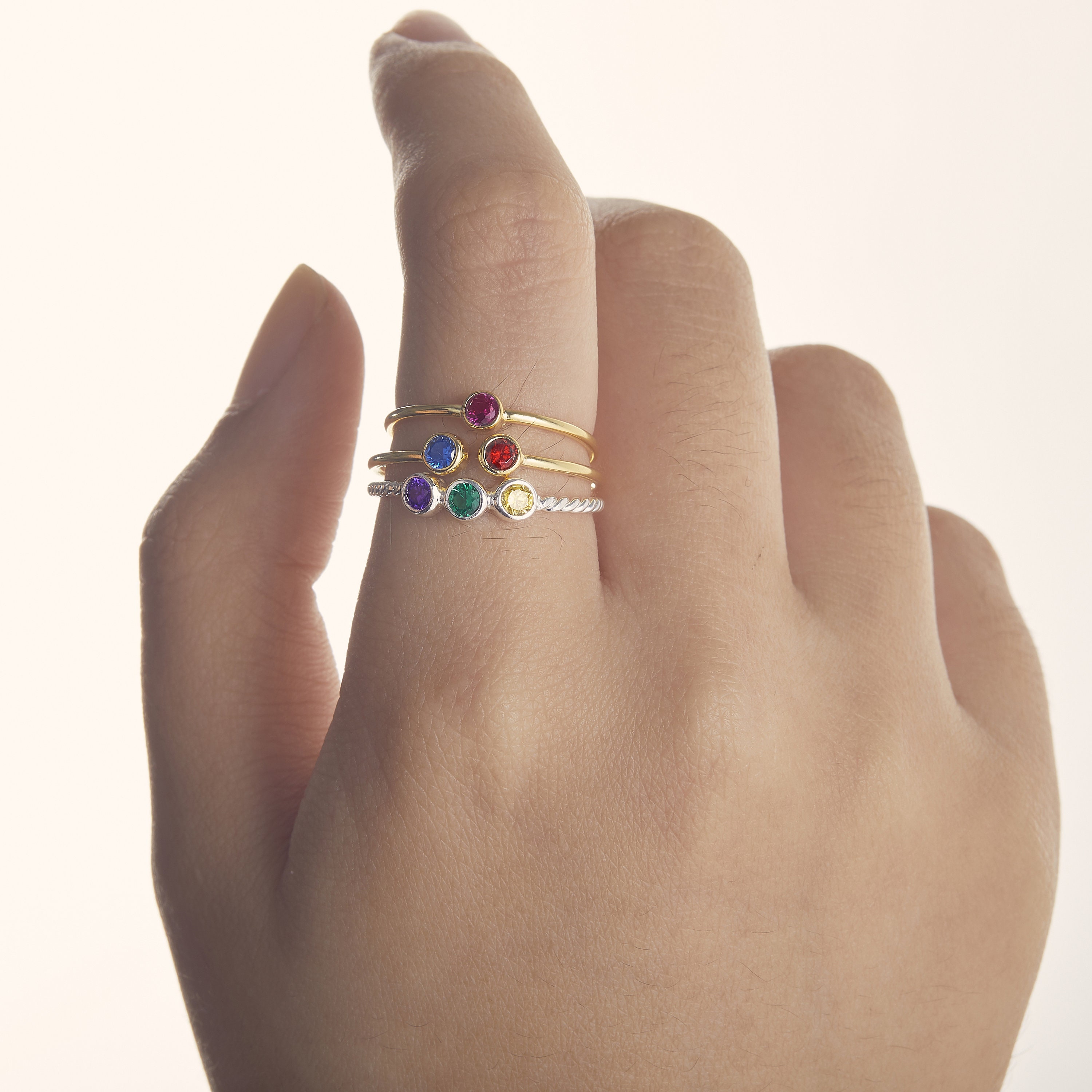 Birthstone Ring Gemstone Ring Birthstone Jewelry - Etsy