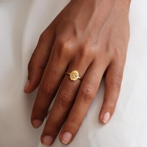 Custom Oval Dog Paw Ring | Nose Paw Print Ring | Dog Ears Jewelry ...