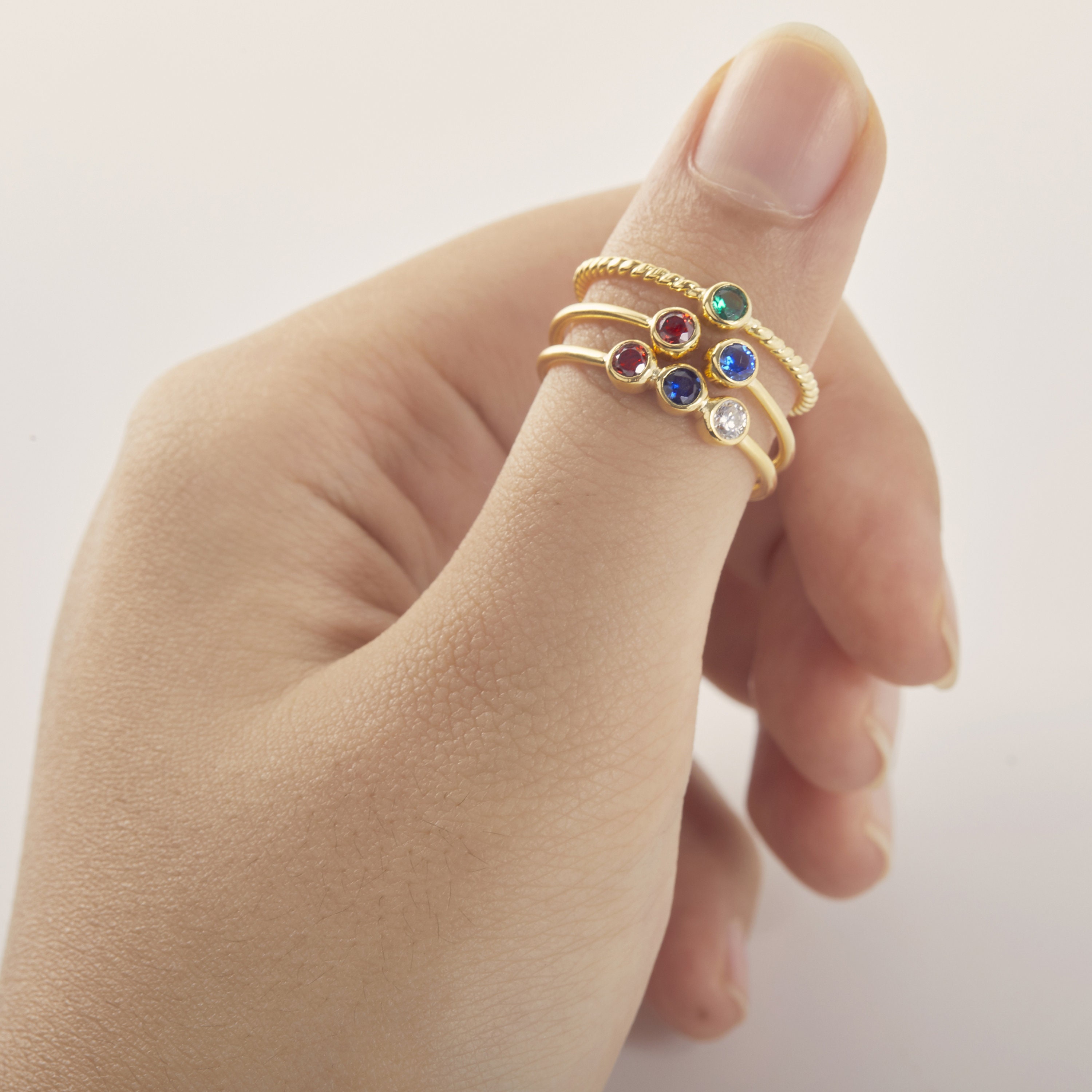 Birthstone Ring Gemstone Ring Birthstone Jewelry - Etsy