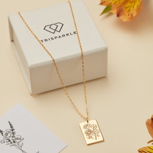 Multiple Birth Flower Necklace | Family Floral/ Family Birth Flower ...