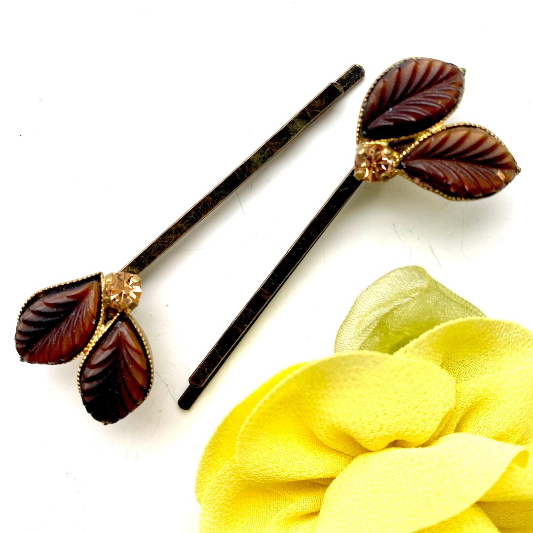 Vintage Hair Pins for Fall Wedding, Autumn Wedding Hair Pins, Unique ...