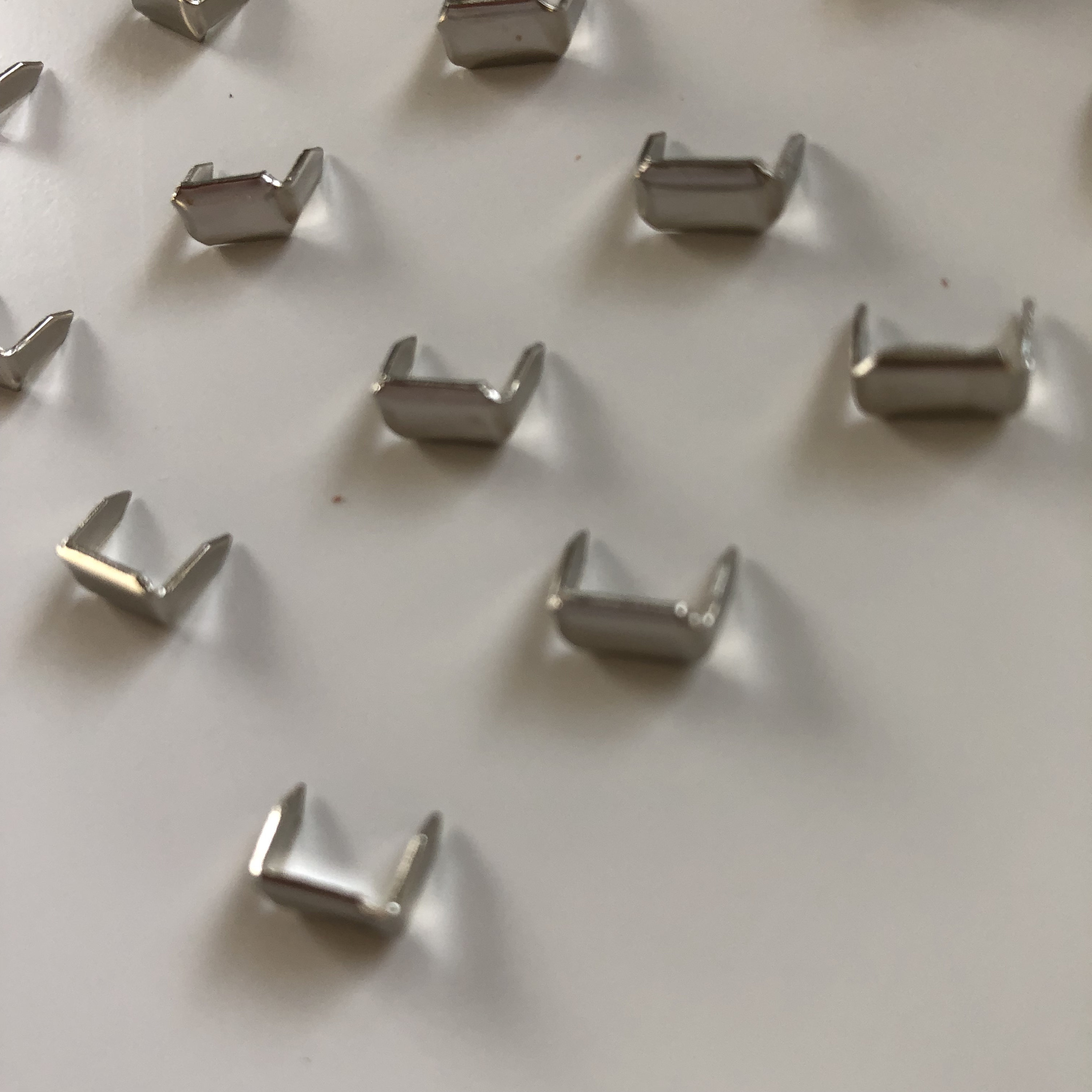 Nickel Plated Belt Loop Staples: 8x5mm, Made in Italy - Etsy