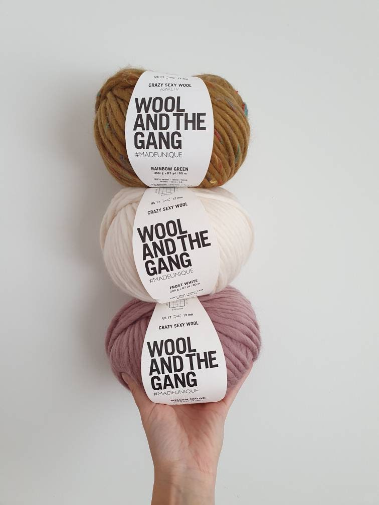 Wool And The Gang Crazy Sexy Wool And Crazy Sexy Wool Funfetti Etsy