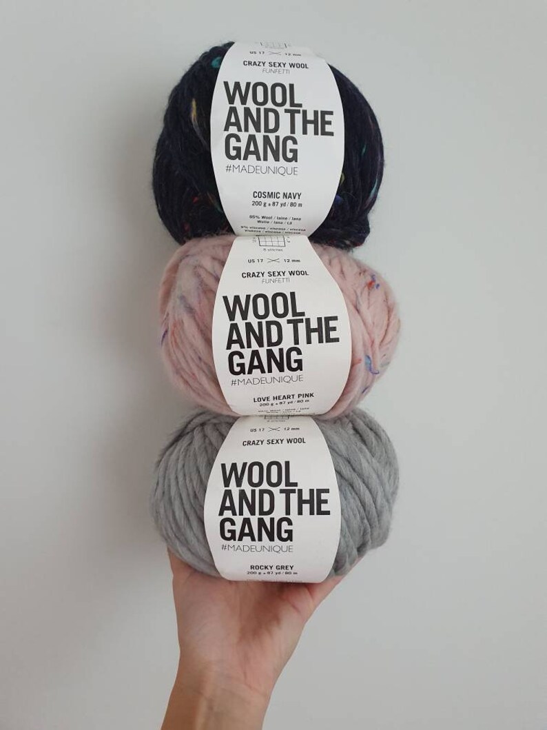 Wool and the Gang Crazy Sexy Wool and Crazy Sexy Wool Funfetti | Etsy