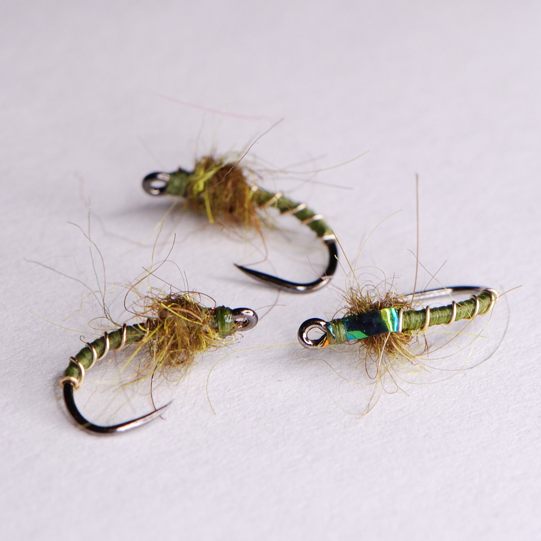 Flashback Pupa Curved Trout Fly Fishing Flies for Trout Tungsten Bead ...