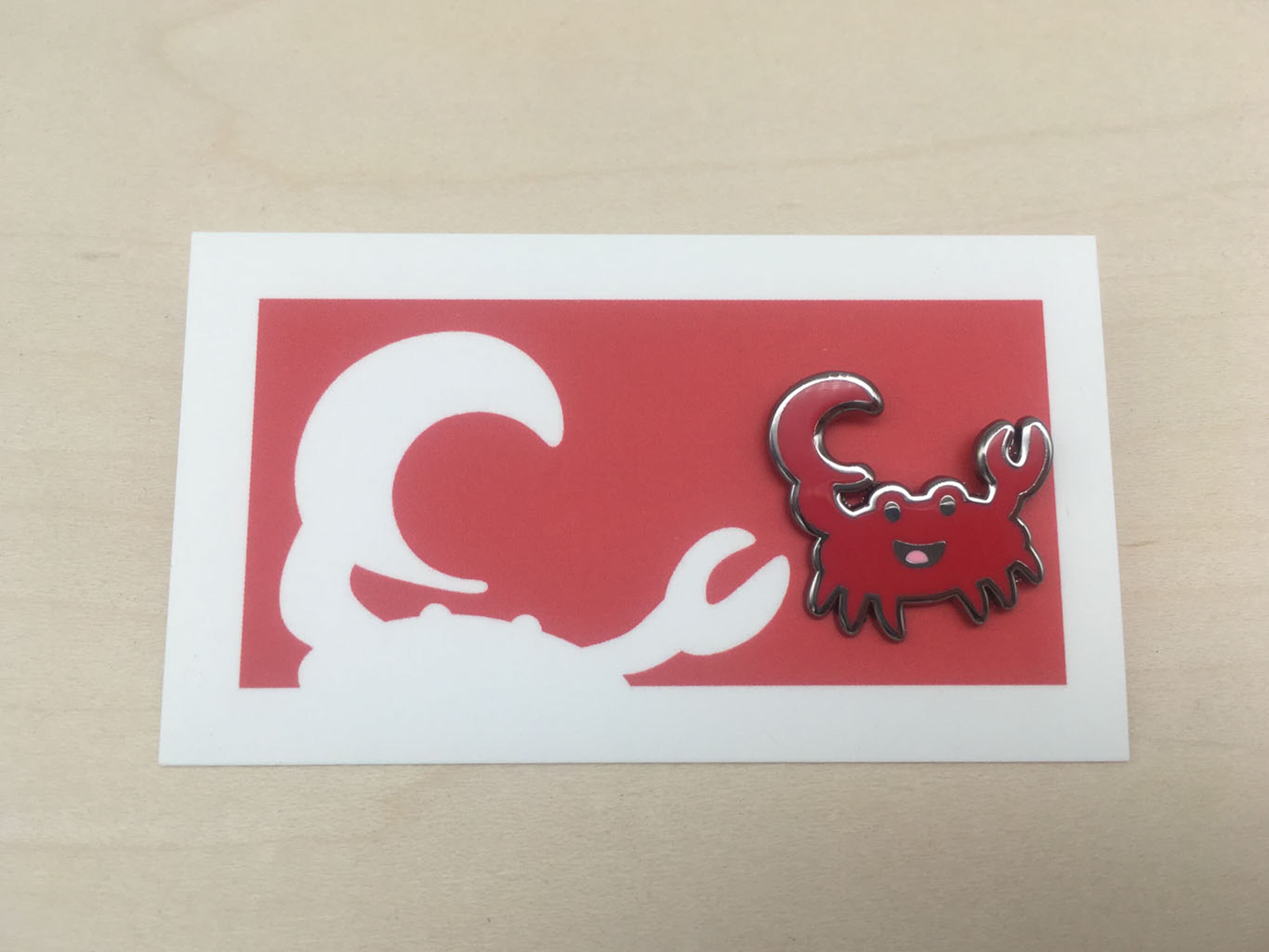 Casey the Crab Enamel Pin - Etsy