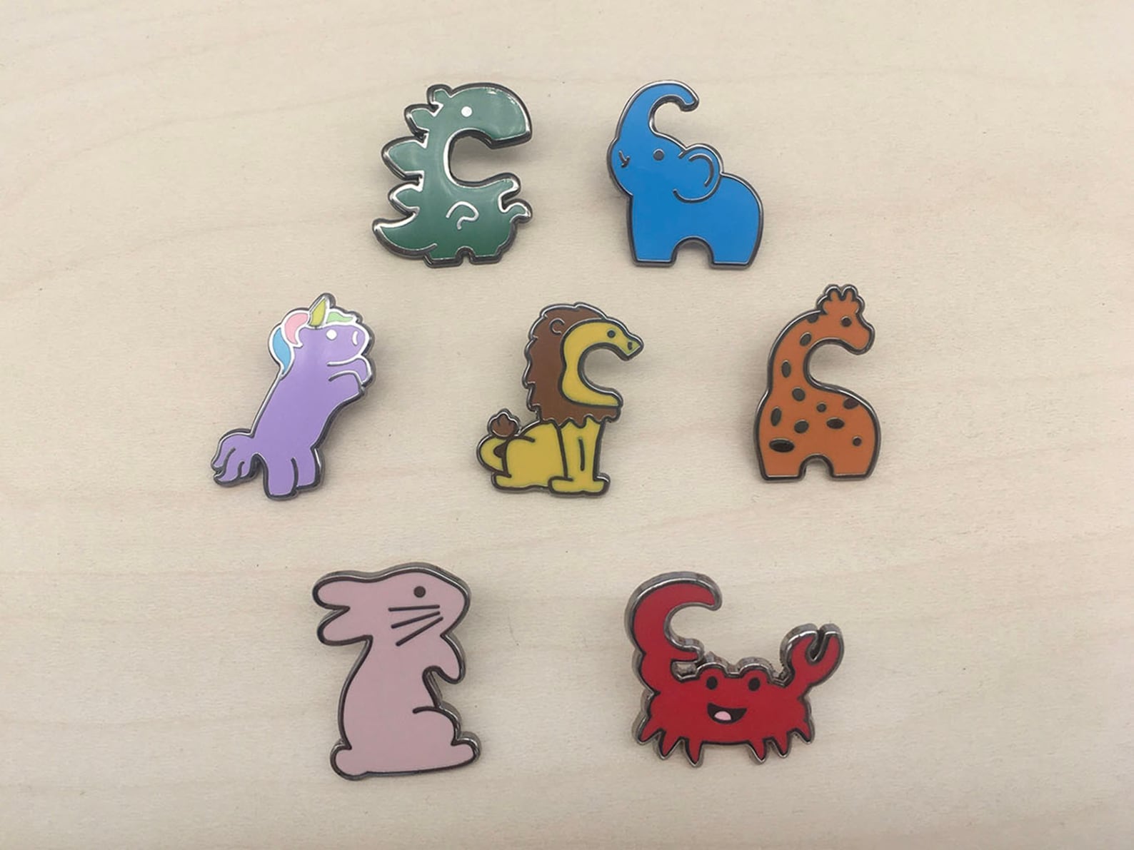 Animal Enamel Pin Collection - Etsy