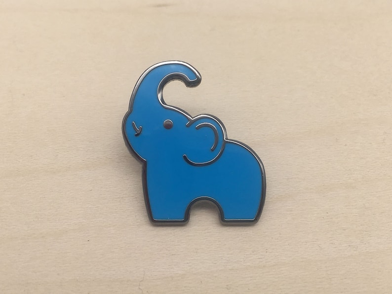 Emily the Elephant Enamel Pin - Etsy
