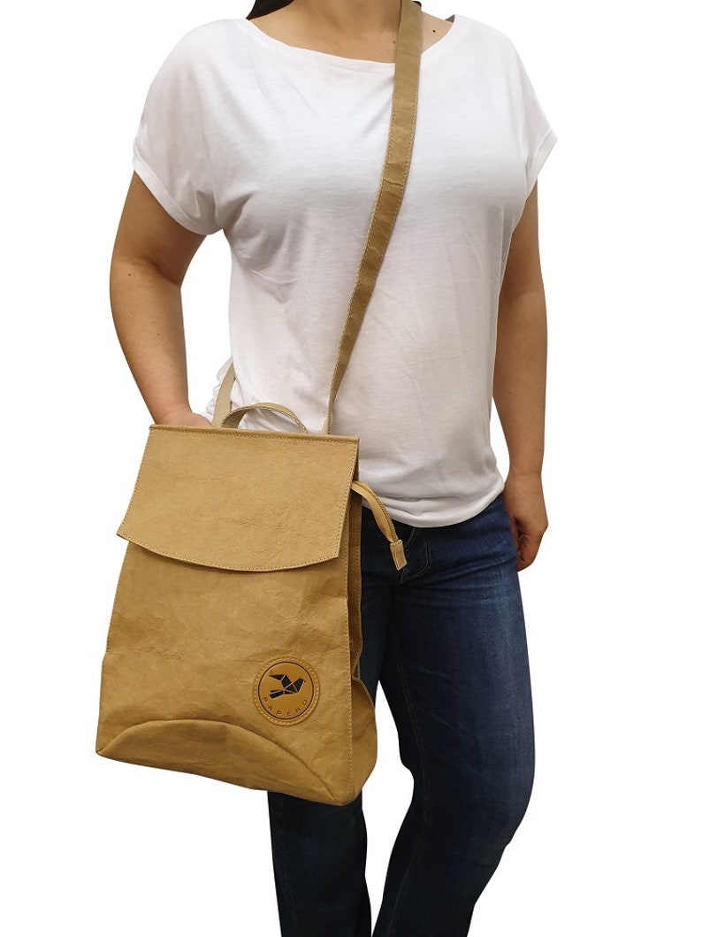 Paper Backpack PAPERO 3-IN-1 Shoulder Bag, Handbag | SALAMANDER | Tear ...