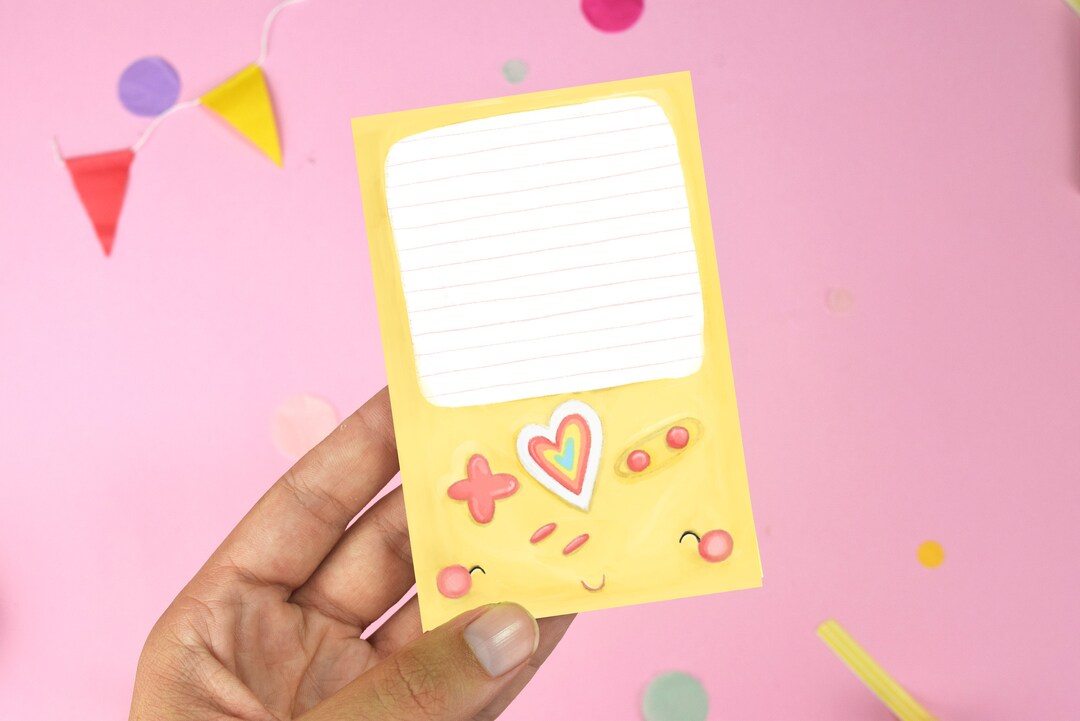 Game Notepad - 90's Game Notepad - Handmade Notepad Notebook - A7 ...