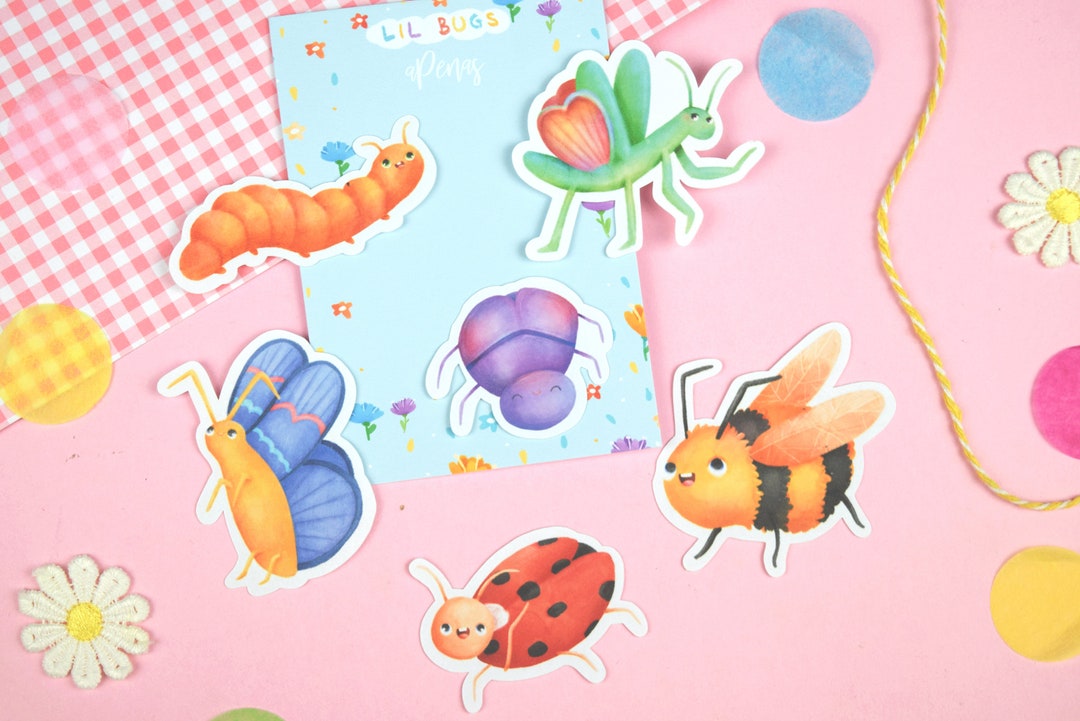 Little Bugs Stickers Pack Insects Theme Planner Sticker Set Journal ...