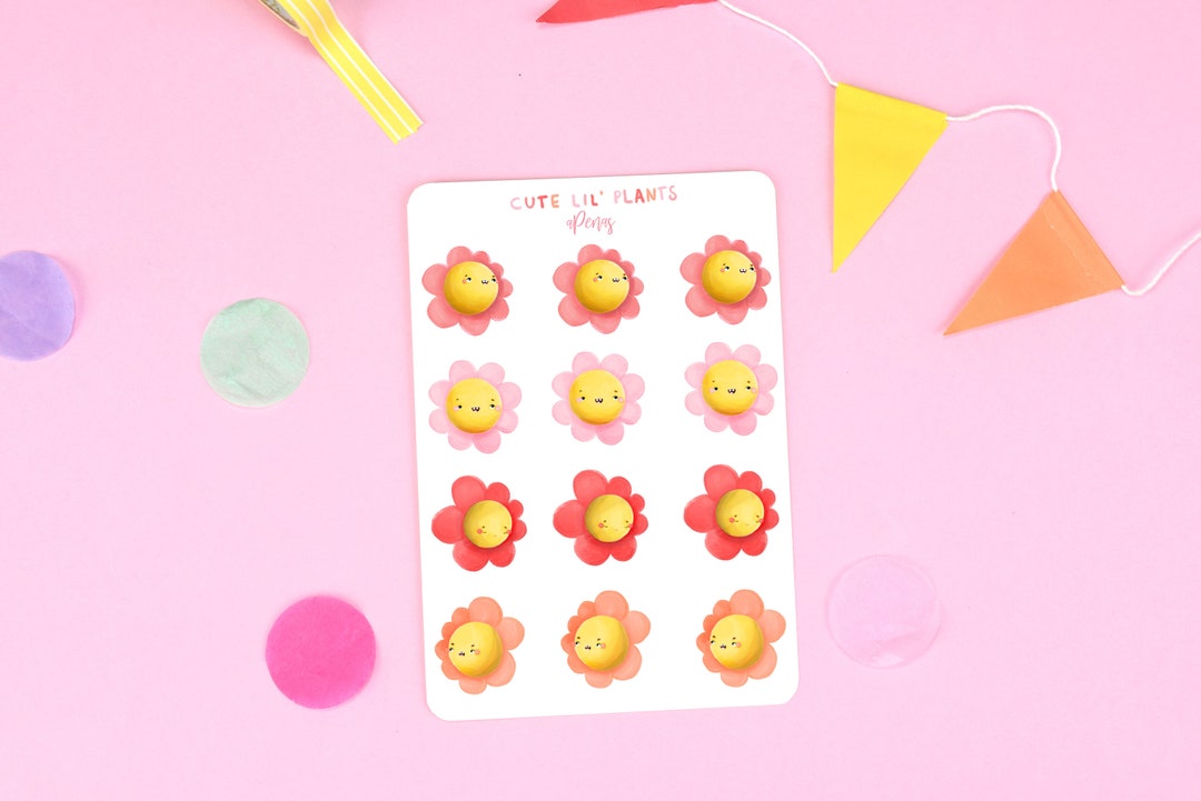 Flowers Sticker Sheet 01 Bullet Journal Sticker Scrapbook Stickers ...