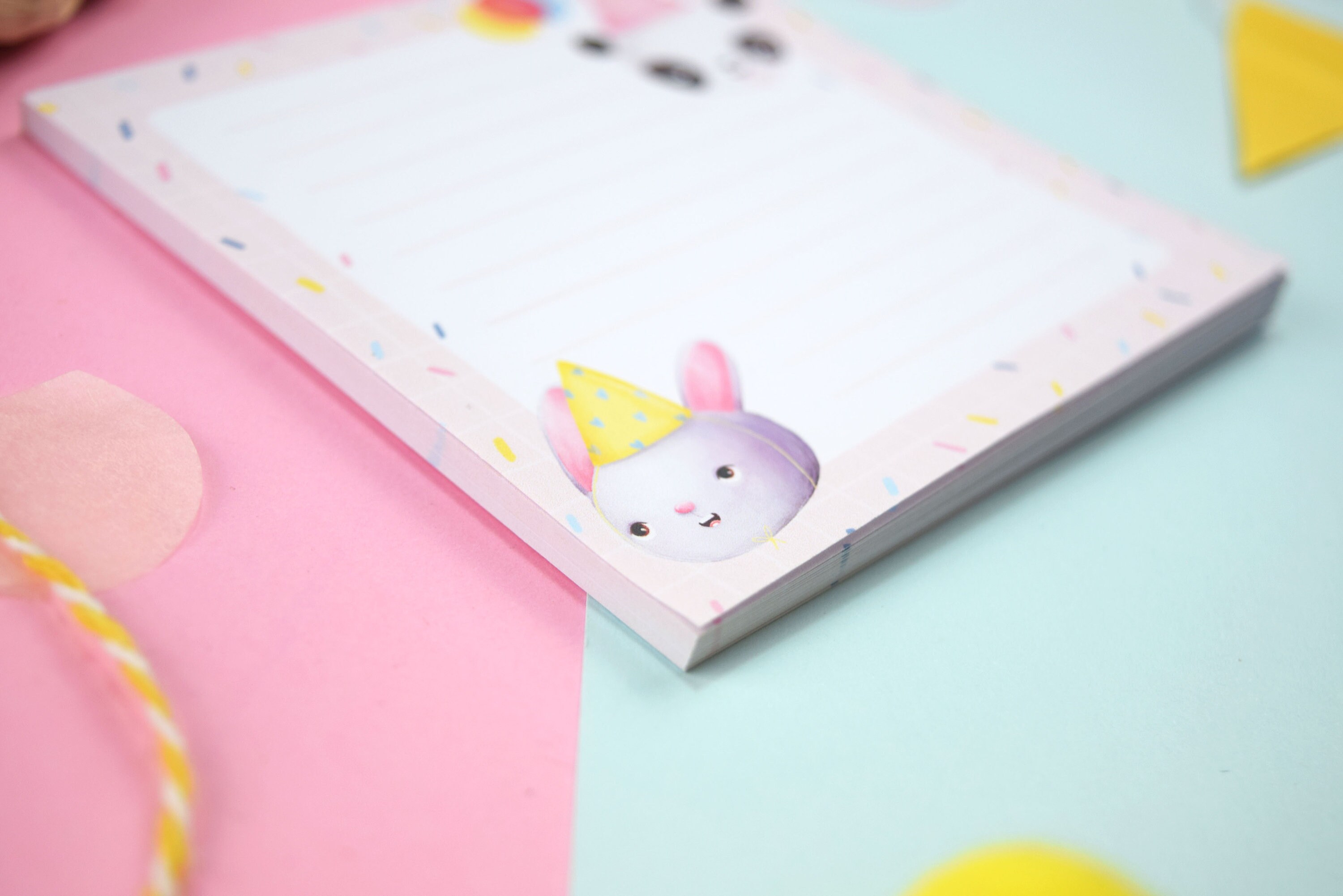 Party Animal Handmade Notepad Pattern Square Notepad | Etsy