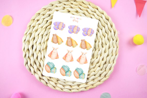 Cute Moths Sticker Sheet 02 Bullet Journal Stickers for - Etsy