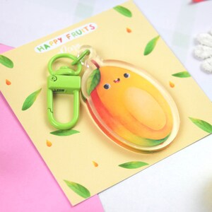 Little Mango Keychain, Cute Kawaii Accessories for Her, Gifts for Kids ...