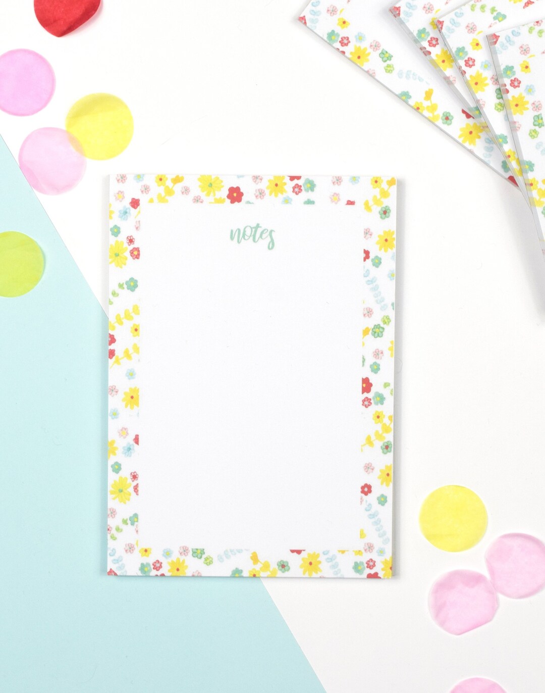 Notepad Cute Flower Notepad Handmade Notepad Notebook A6 Notepad With ...