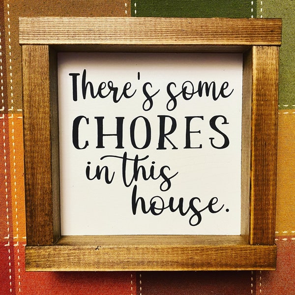 House Chore Sign - Etsy