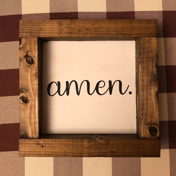 Amen Sign - Etsy