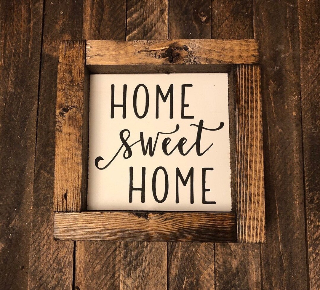 Home Sweet Home Mini Sign - Etsy