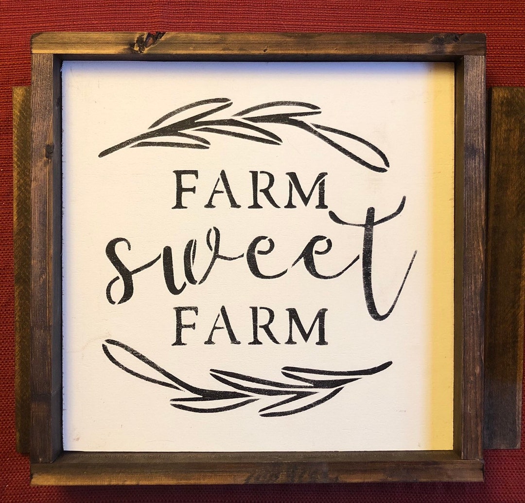 Farm Sweet Farm Sign - Etsy