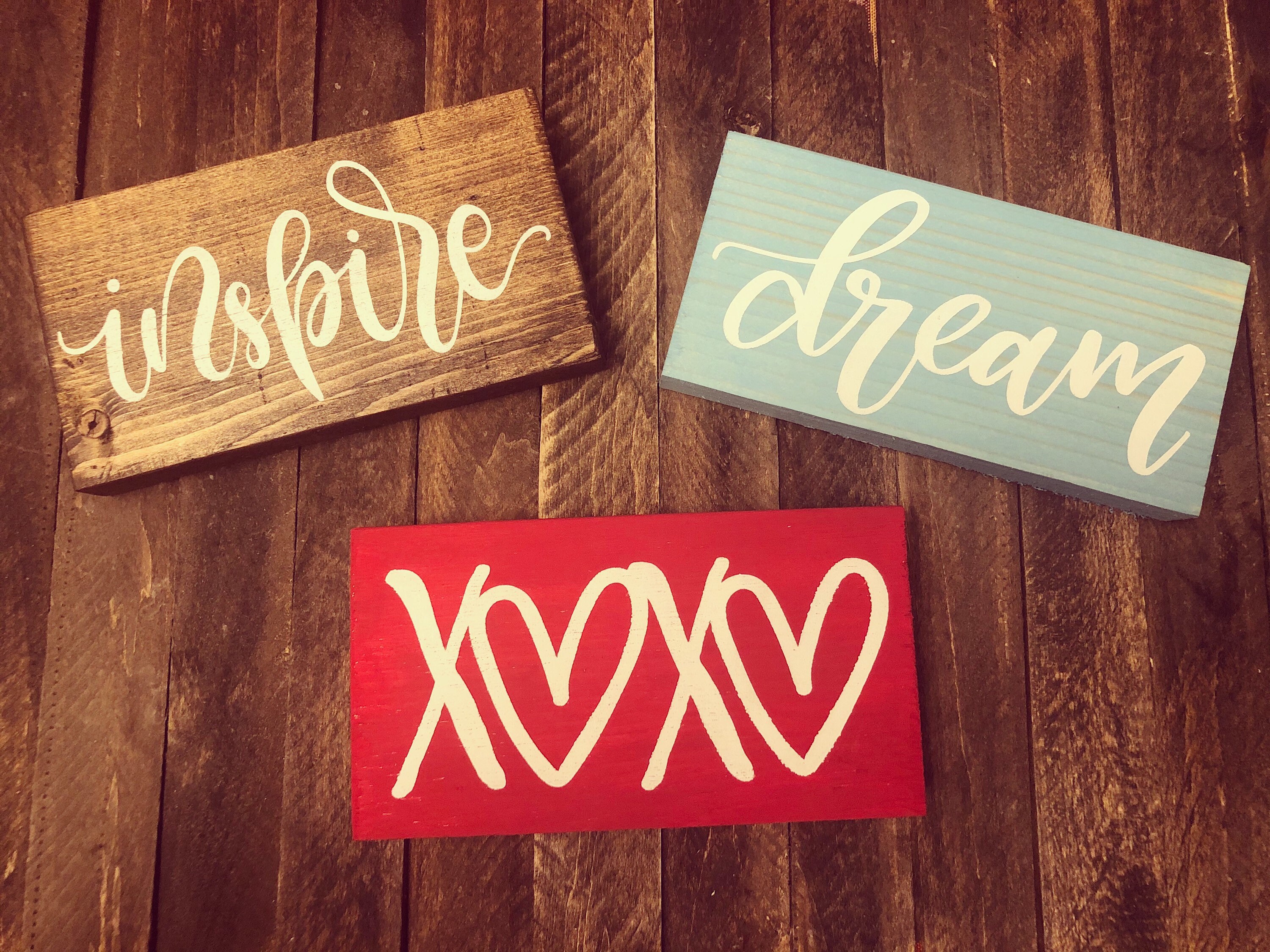One Word Signs Wood Directional Signs On The Rope. Gift For Mom.