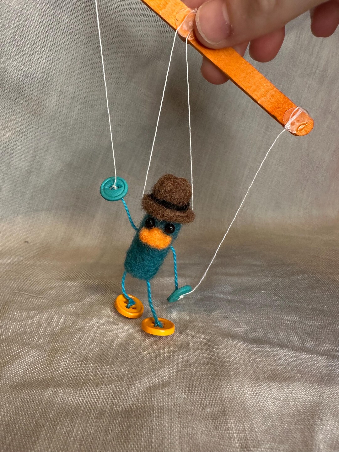 Perry the Platypus Button Puppet - Etsy