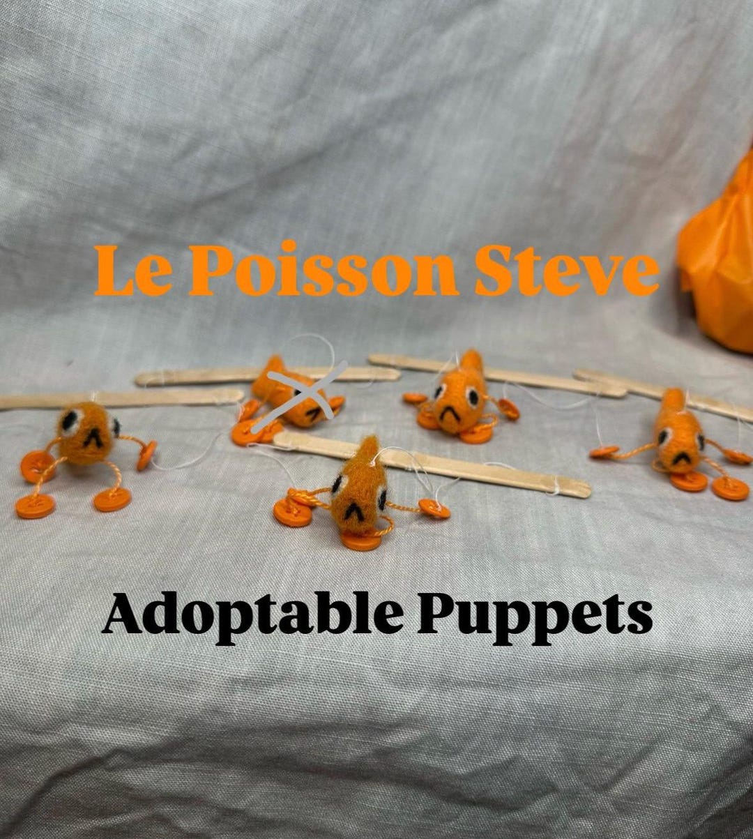Le Poisson Steve Button Puppets - Etsy