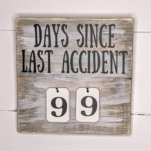 Custom Days Since Incident - Etsy Custom Days Since Incident - Etsy