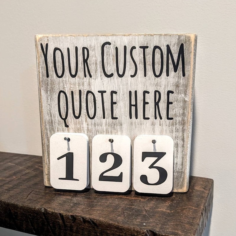 6x6 Wood Sign - Etsy