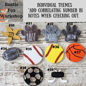 Themed Wood Calendar: Interchangeable Holiday Pieces, Wall Hanging - Etsy