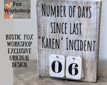 Days Without Incident Sign - Etsy