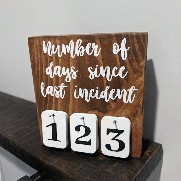 Days Since Last Accident Sign (You'll Enjoy) - Etsy