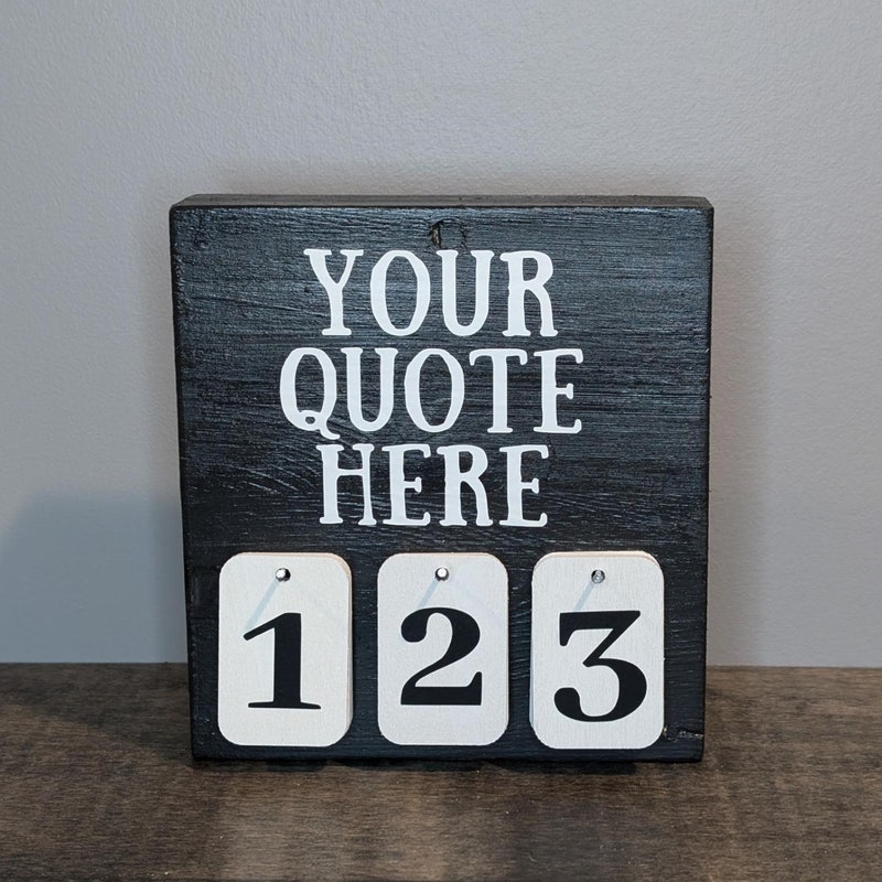 Custom Days Since Sign - Etsy